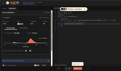 dharan m j on linkedin challenge14 ninjaslayground codingninjas sortingalgorithms…