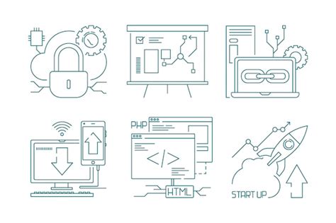 Premium Vector Web Development Icon And Code Developers Web