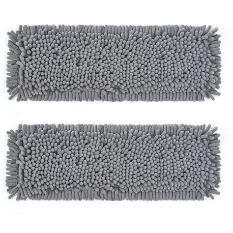 True And Tidy 2 Pack Microfiber Chenille Flat Mop Head Replacement Set