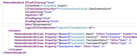 Datagrid And Filtering Using Complex Objects Radzenblazor Components Radzen