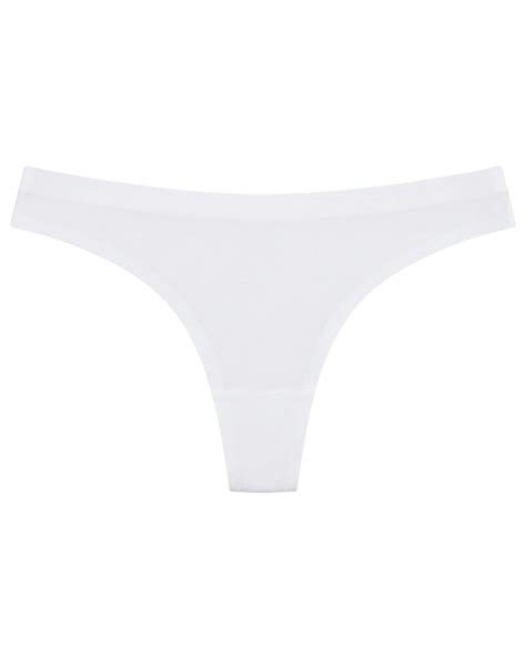 Seamless Thong Scarlet White Sajiero