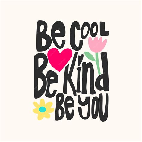 Premium Vector A Poster That Says Be Kind Be You