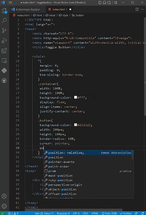 Javascript Kullanmadan Sadece Html Ve Css Kullanarak Toggle Button