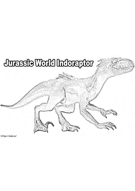 Jurassic World Raptor Coloring Pages 2025