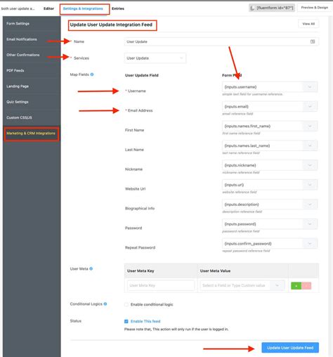 How To Create A Wordpress User Update Form With Fluent Forms WP Manage Ninja
