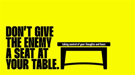 Dont Give The Enemy A Seat At Your Table Sundays In October Local