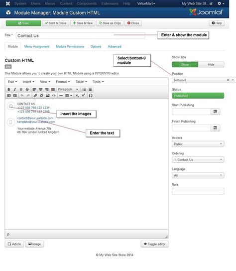 Avant Documentation Joomla 5 Virtuemart Templates