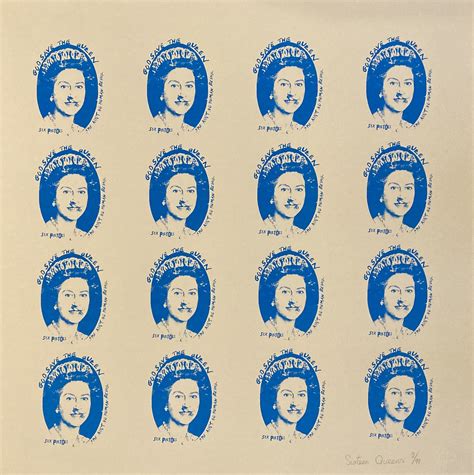 Sex Pistols Original Poster 16 Queens Blue Screen Print By Artificia Bamalama Posters
