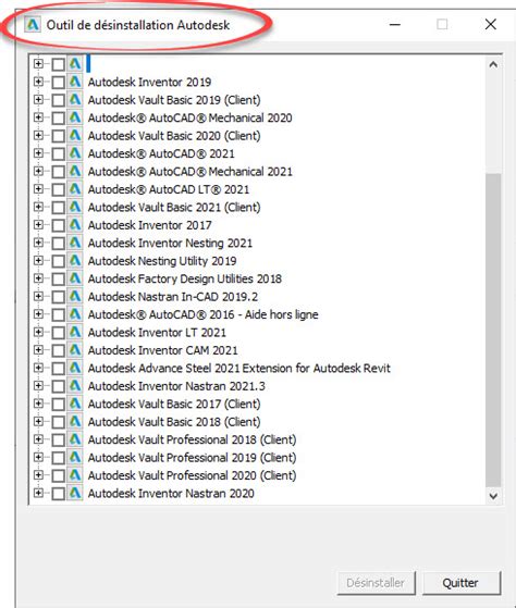 Uninstall Tool Outil De Désinstallation Autodesk Aplicit