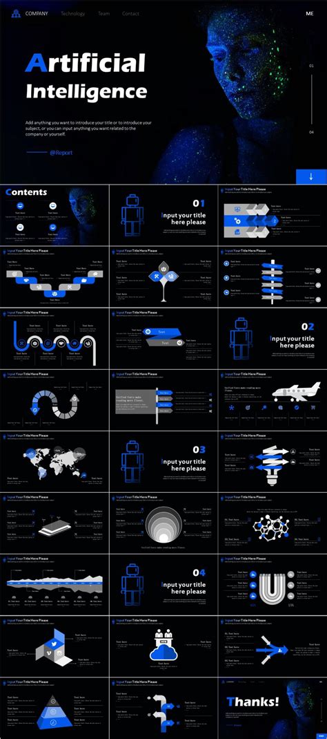 ARTIFICIAL INTELLIGENCE POWERPOINT TEMPLATE on Behance