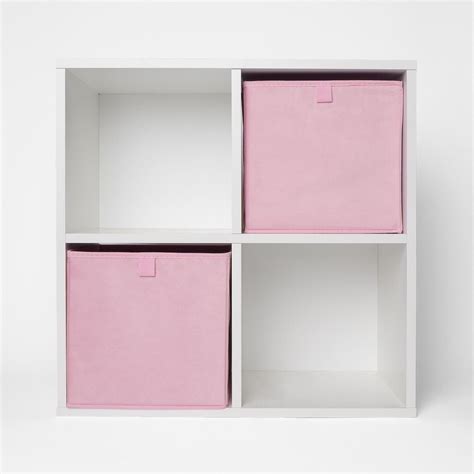 Ohs Matte Velvet Decorative Fabric Cube Storage Boxes