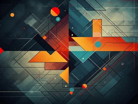 Premium Photo Geometric Genius Background