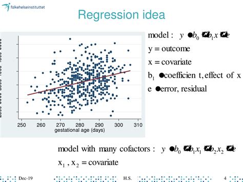 ppt linear regression with stata birth weight by gestational age