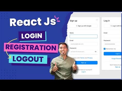 Complete User Registration Login Logout Functionality In React With Auth Thapatechnical