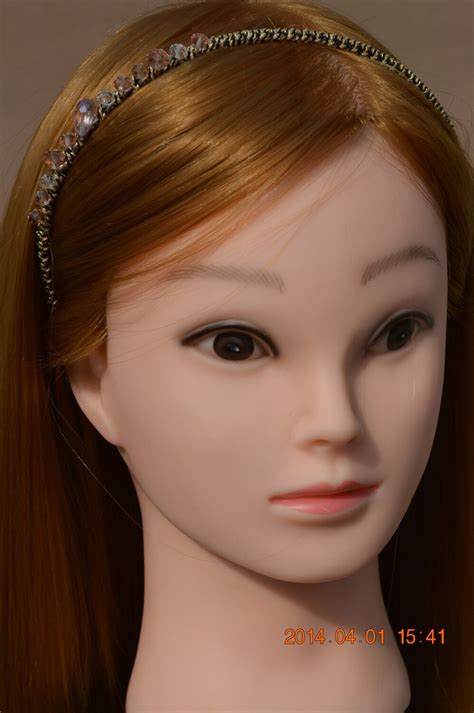 Cabeça Loira Profissional Para Estilização Cabeça Vicedeal