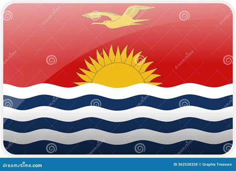 Flag Icon Of Kiribati Countrynational Vector Flag Iconic Symbol And Colors Of Kiribati Flag