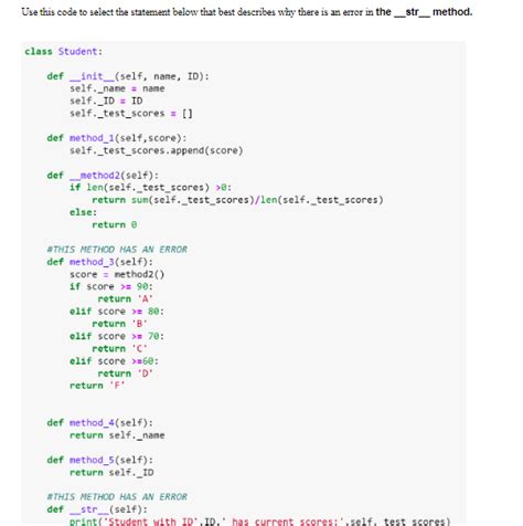 Solved Use This Code To Select The Statement Below That Best Chegg Com