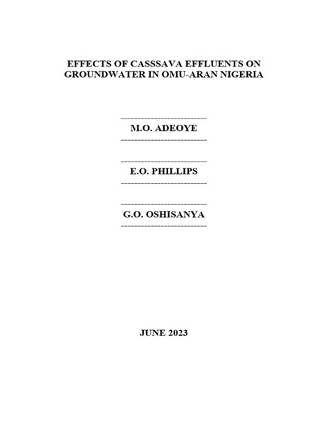 Declaration To Abstract Pdf Water Atoms