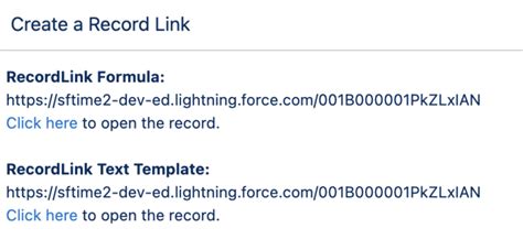 How To Create A Record Link In Flow Salesforce Time