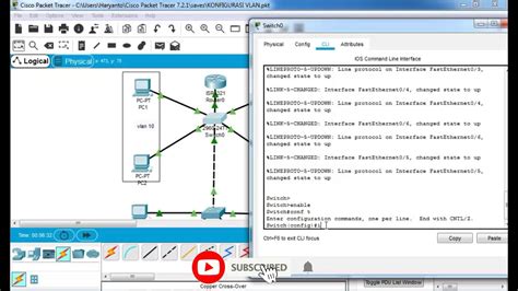 Tutorial Konfigurasi Vlan Dengan 2 Switch 1 Router Cisco Packet