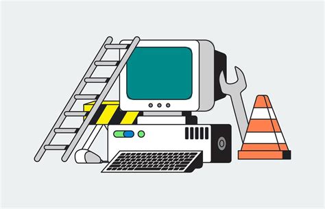 Computer Maintenance Illustration 54061125 Vector Art At Vecteezy