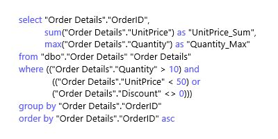 Query Builder ASP NET Web Forms Controls DevExpress Documentation