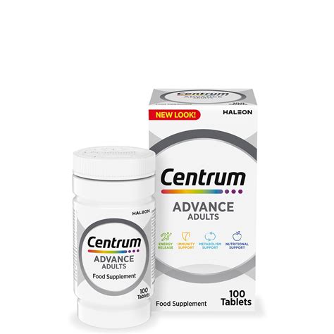 Centrum Advance Multivitamins And Minerals Tablets 100 Tablets Lookfantastic