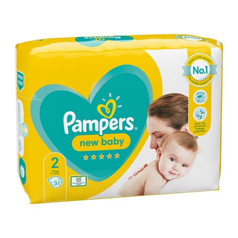 Buy Pampers New Baby Size 2 Nappies 31 Pack | Chemist Direct