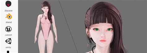 Bikini 0013 Ue5 Unity Blender Flippednormals