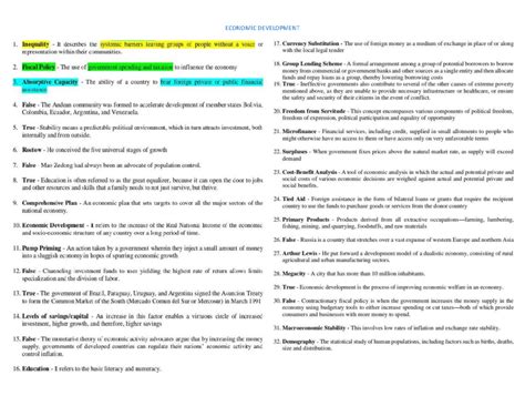 Econ Dev Mangerial Economics Economic Development Economic