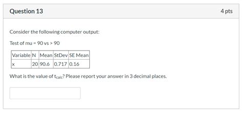 solved question 13 4 pts consider the following computer