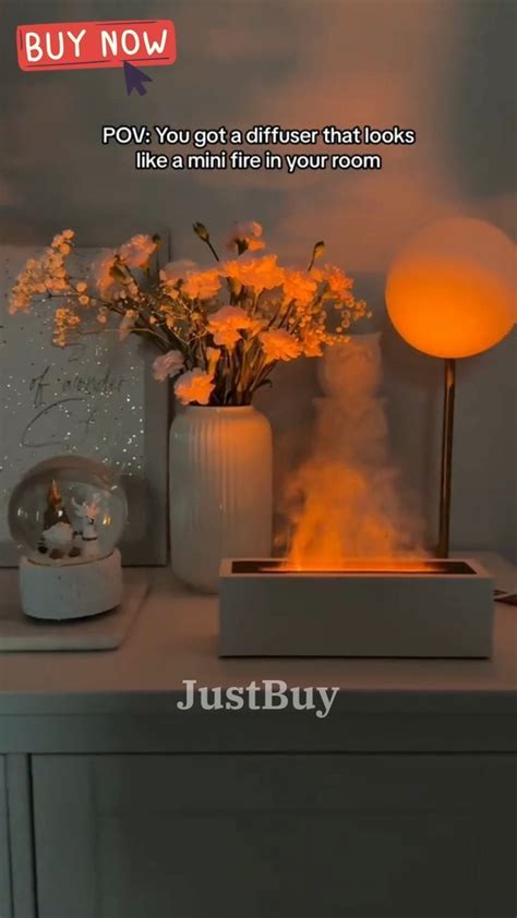 Diffuserlove Flame Diffuser Essential Oil Diffusers 200ml Aroma