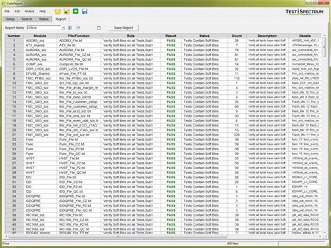 Codereport Screenshots Test Spectrum