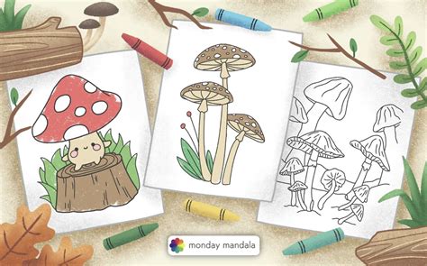 Alice In Wonderland Mushroom Coloring Pages