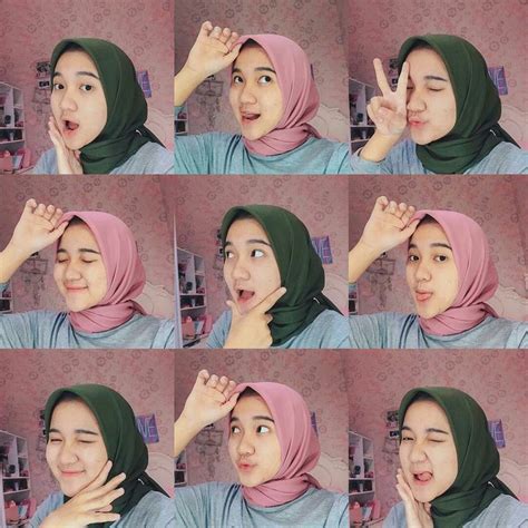 Pin Oleh Ditaratnap Di Hijab Pose Pose Ekspresi Wajah Imut