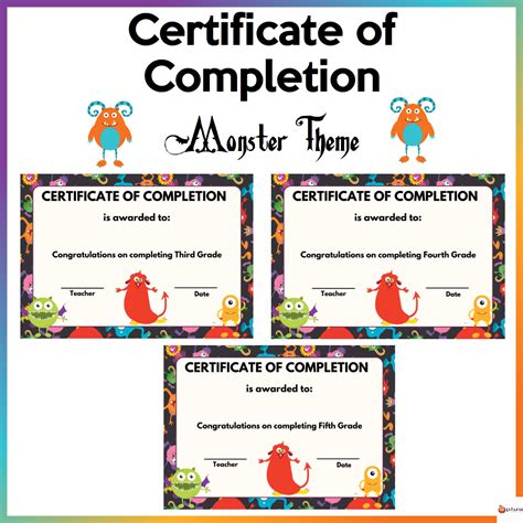 3rd Grade Teacher Certificate Editable Certificate Of Completion