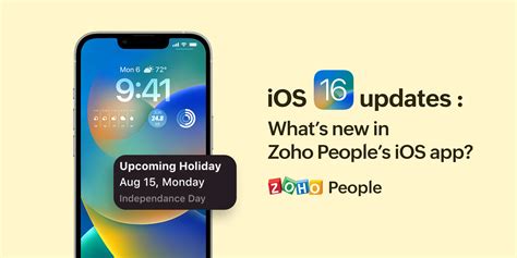 Ios 16 Updates Whats New In Zoho Peoples Ios App Zoho Blog