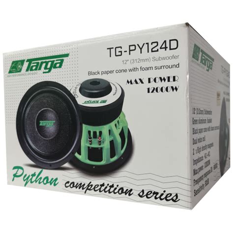 Targa Python 12000w 12 Inch Subwoofer Raceline Nelspruit