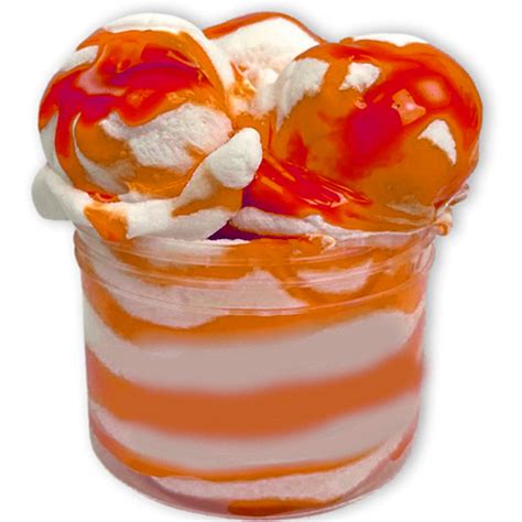Orange Swirl Delight Slime 4oz Slime Time