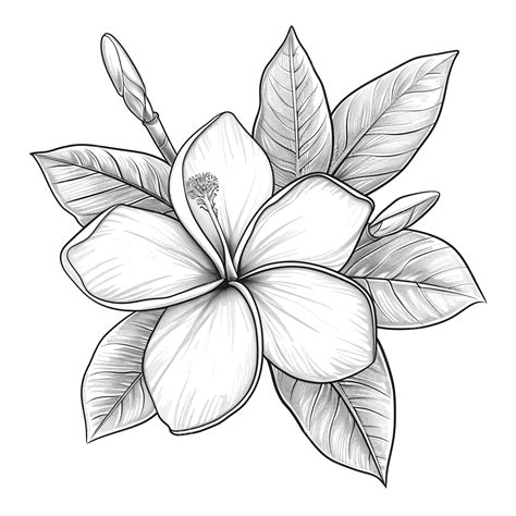 Dibujos Para Colorear De Plumeria