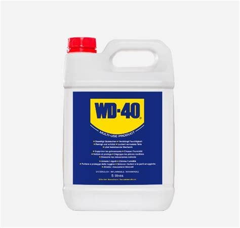 Ferramenta Lombardi Wd 40 Fusto Tanica Bidone 5l Con Dosatore Spray