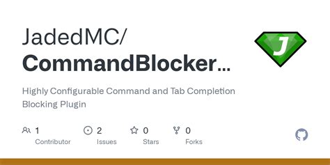 Github Jadedmccommandblockerpro Highly Configurable Command And Tab