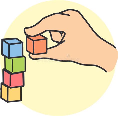 Handy Block Assembly Building Blocks In Action Stock Vector Illustration Of Vector Investment