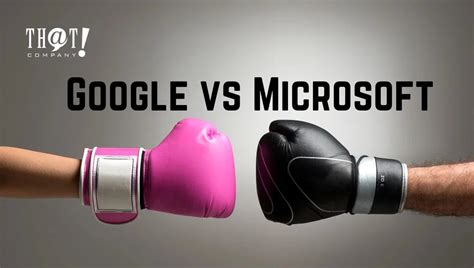 Google Vs Microsoft Search Engine
