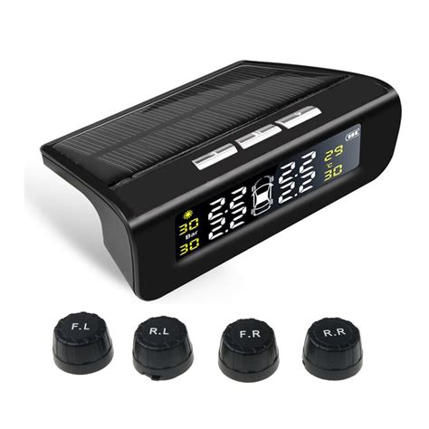 Solar Smart Car Digital Tyre Pressure Monitor Syst Vicedeal