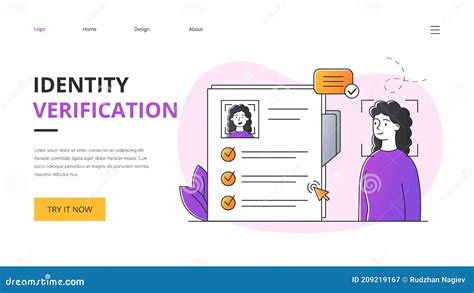 Identity Verification Abstract Concept Stock Vector Illustration Of Camera Phone 209219167