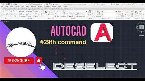 How To Use Deselect In Autocad Youtube