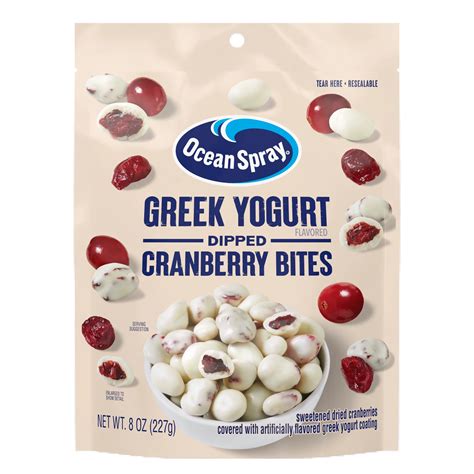 Ocean Spray® Greek Yogurt Cranberry Bites Fruit Infused Snack Products