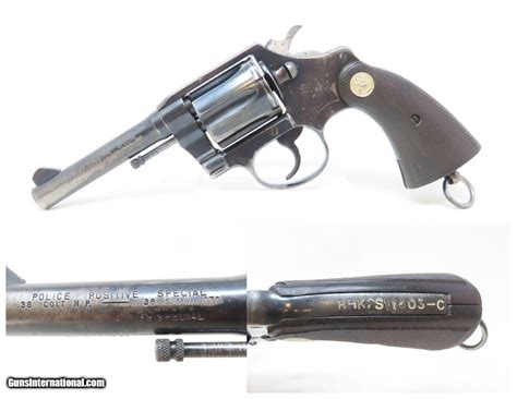 C1971 Royal Hong Kong Police Contract Colt Candr Revolver 38 Special