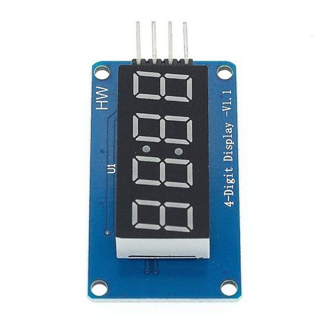 Circuit Accessories 2pcs Tm1637 4 Bits Digital Led Display Module For Arduino 7 Segment 036inch